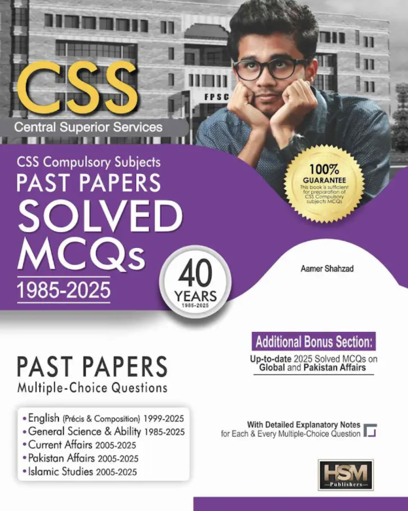 CSS COMPULSORY 40 YEARS SOLVED MCQs – HSM Publishers